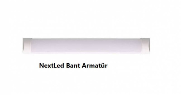 NextLED 40W Bant Armatür 120 cm Beyaz - YE-BAT-40WB