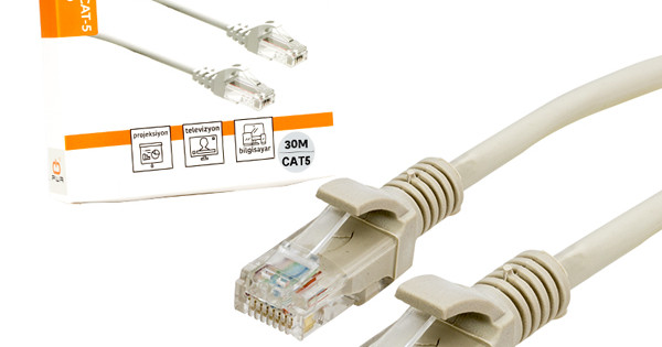 KABLO.CAT5 30 METRE GRİ POWERMASTER KUTULU